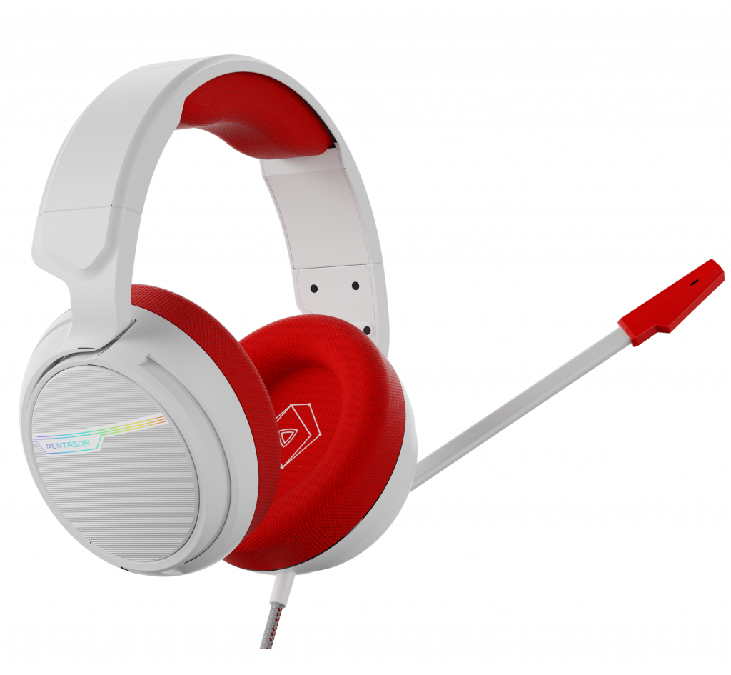 Diadema Gamer Pentagon Vsg Color Rojo - Nitro Systems