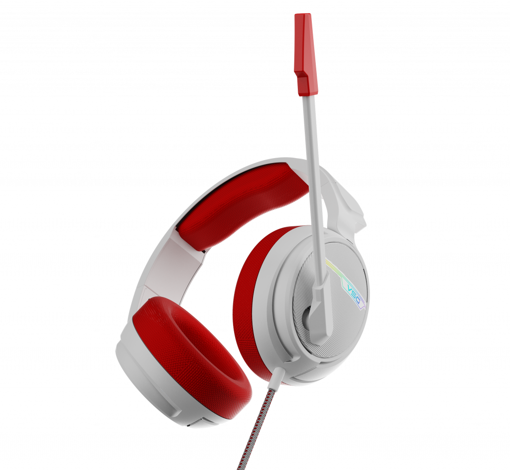 Diadema Gamer Pentagon Vsg Color Rojo - Nitro Systems